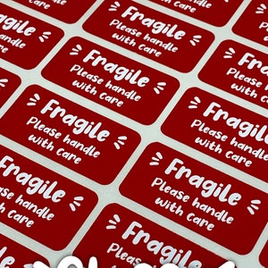 Fragile Parcel Stickers, Postage Stickers, Parcel Stickers, Handle With ...