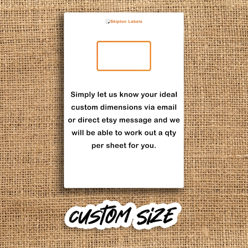 Custom Personalised Business Logo Rectangular Rectangle - Etsy UK