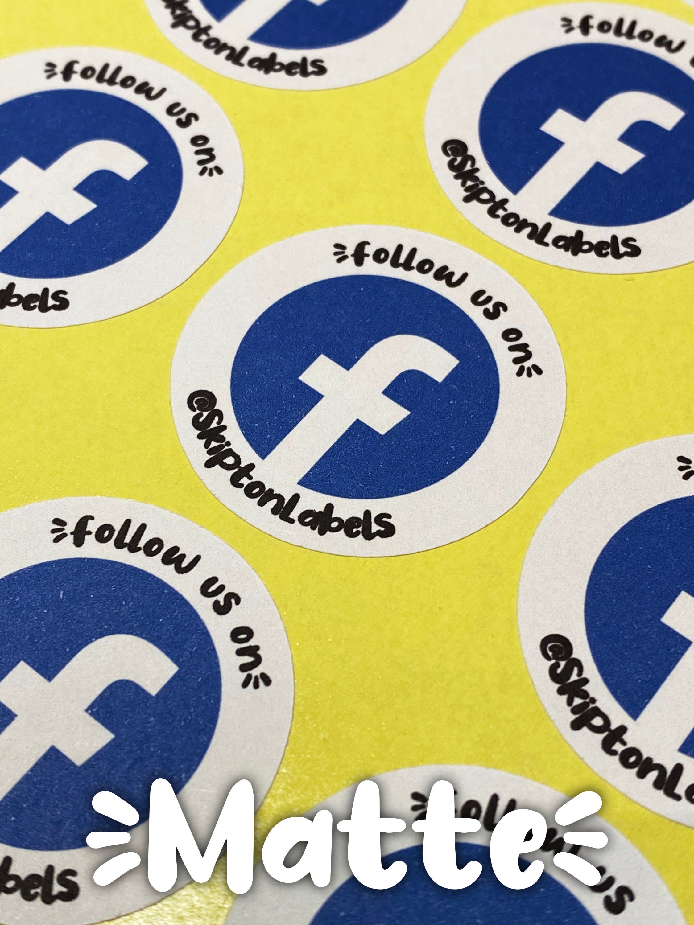 Custom Facebook stickers social media postage stickers | Etsy