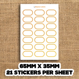 Custom Personalised Business Logo, Oval Stickers, Rectangle, Square ...