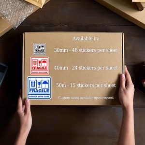 Fragile Parcel Stickers, Handle With Care Stickers, Keep Dry Stickers ...