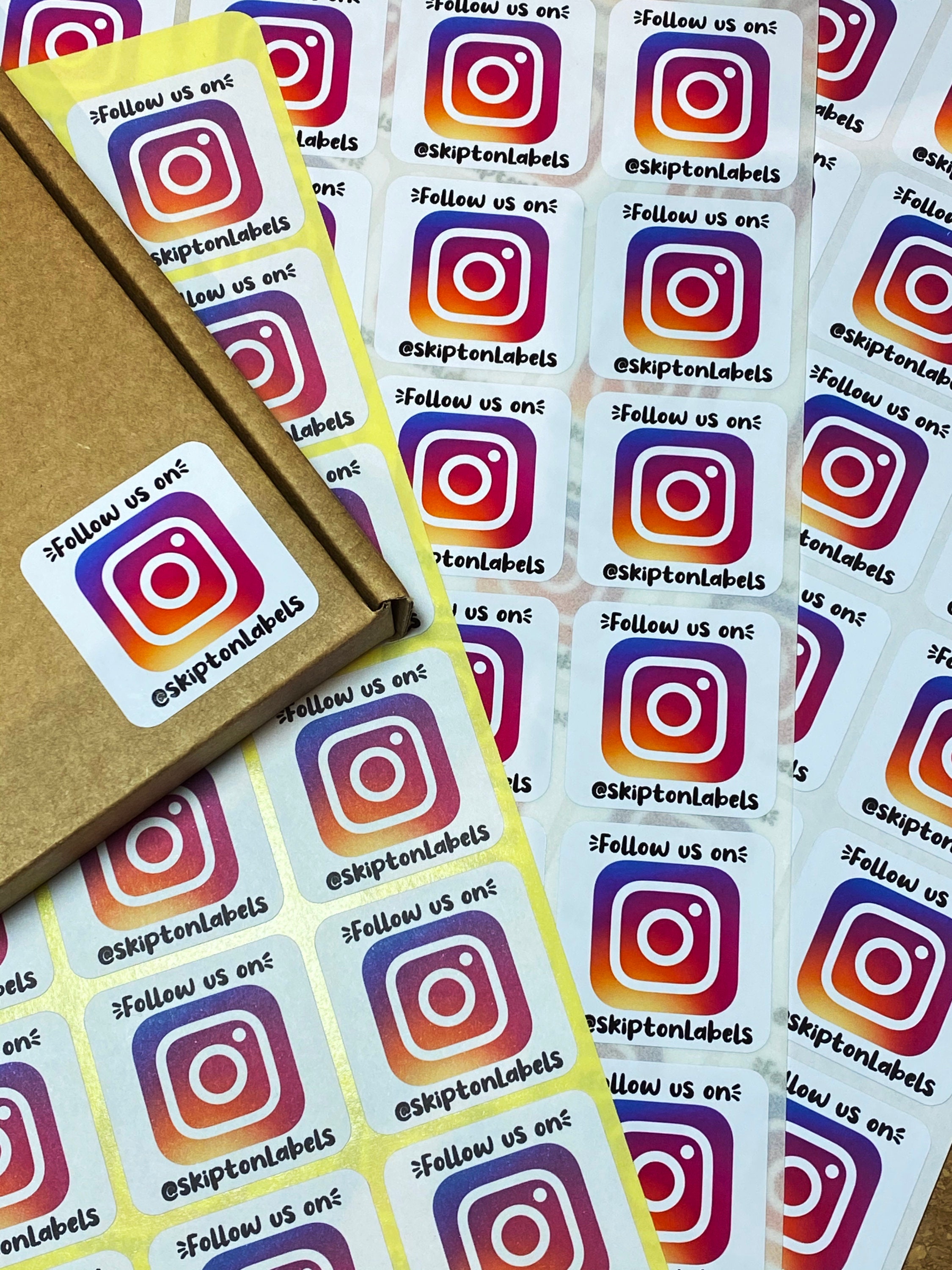 Custom Instagram Stickers Social Media Postage Stickers - Etsy