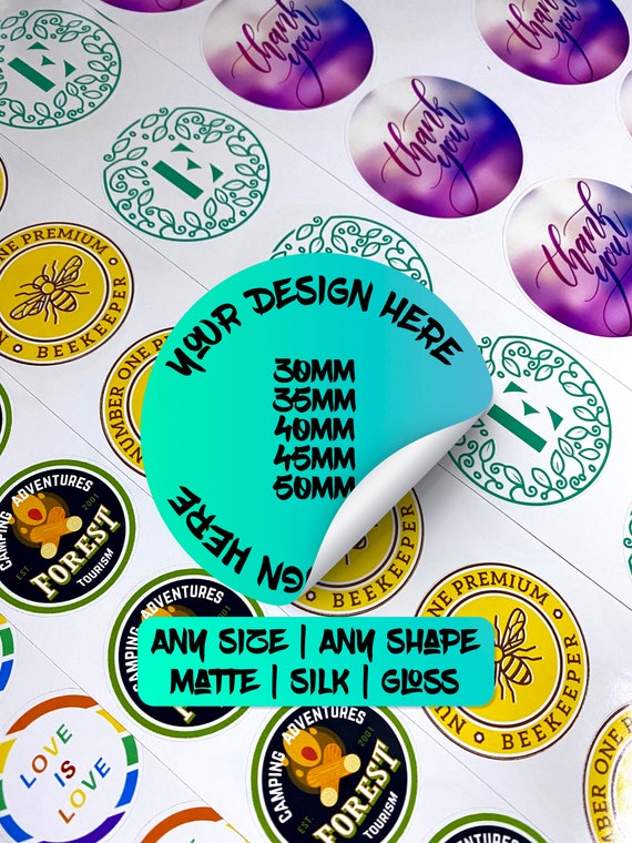 Custom Personalised Business Logo Circular Circle Round - Etsy UK