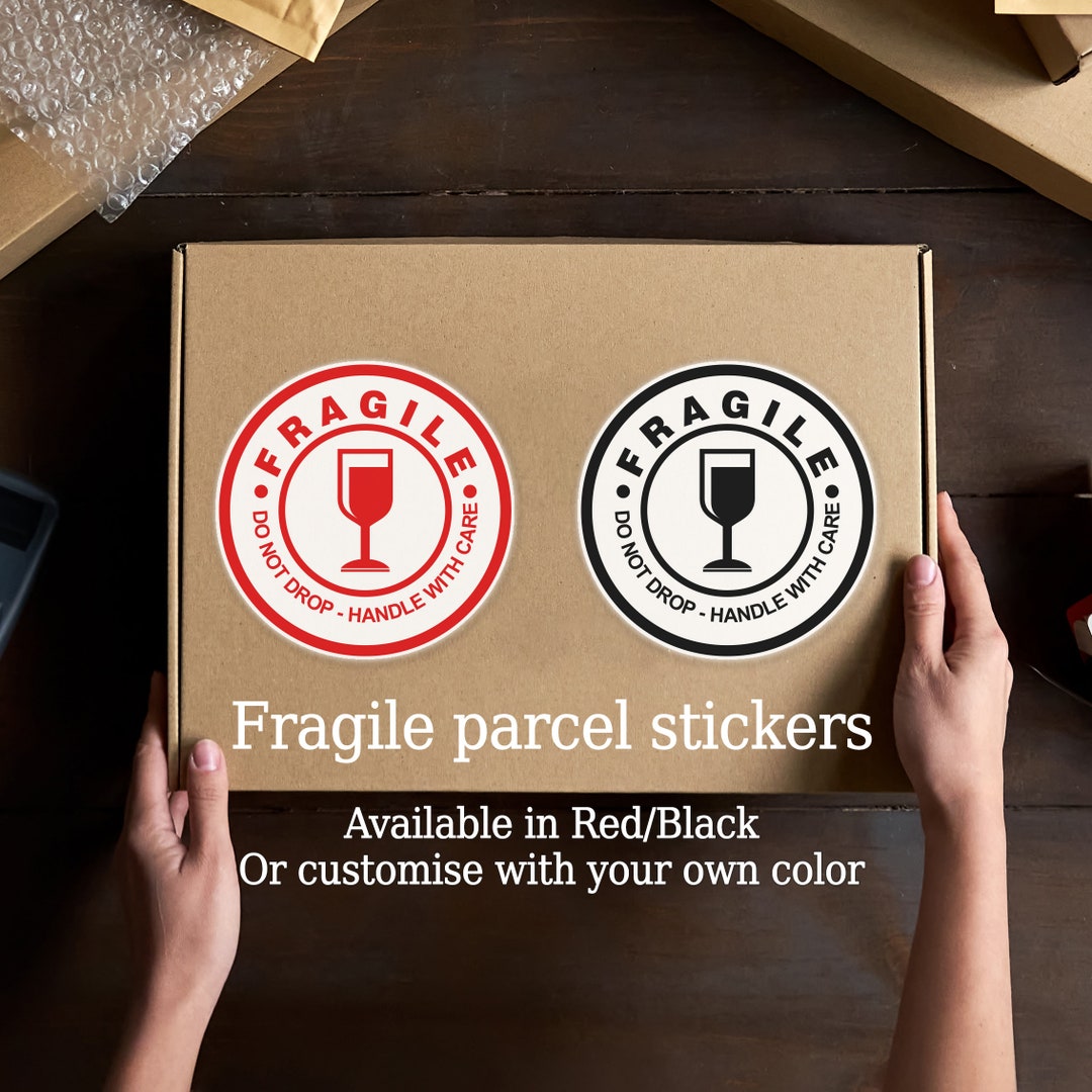 Fragile Parcel Stickers, Handle With Care Stickers, Postage Stickers ...