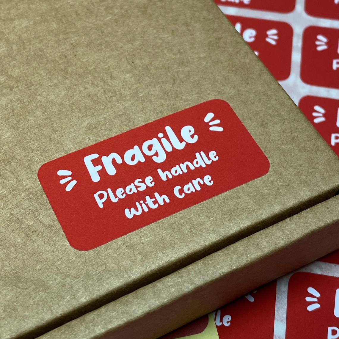 Fragile Parcel Stickers Postage Stickers Parcel Stickers - Etsy