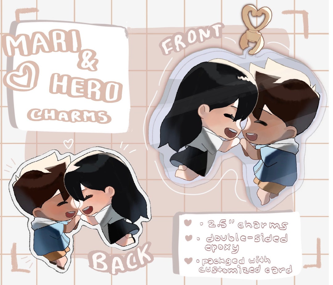 OMORI Mari & Hero 2.5” Key-charm - Etsy