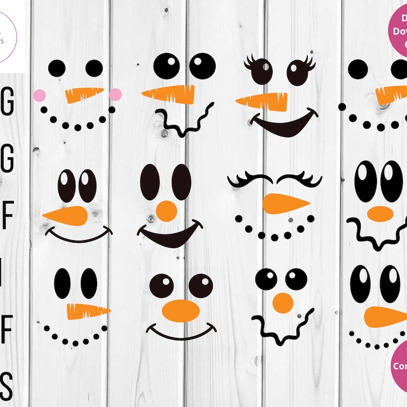 Snowman Svg Files Cards - Etsy