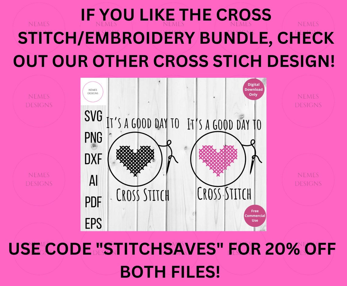 Cross Stitch Svg, Cross Stitch Clipart, Cross Stitch Quotes, Embroidery ...