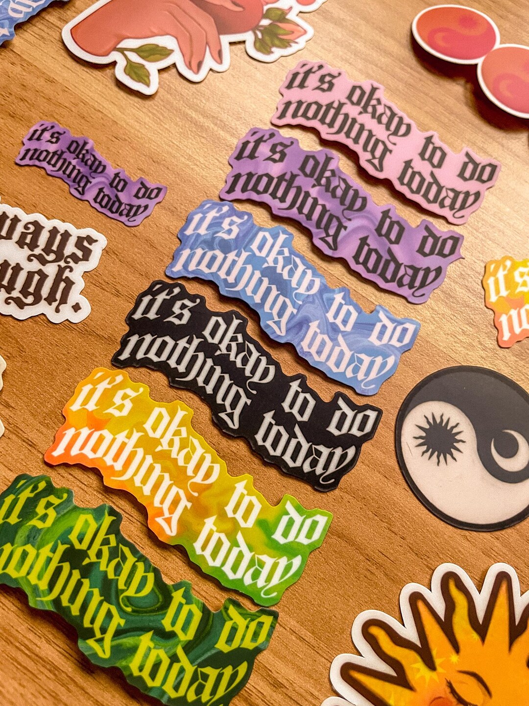 Its Okay to Do Nothing Today Sticker | Laminated | Approx 2.75''x1'' - Etsy