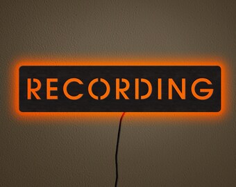 Recording Sign - Etsy