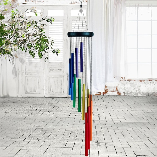 Rainbow Wind Chime - Etsy