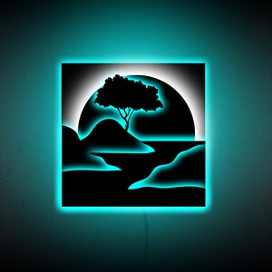 Moon Neon Sign Moon Wall Light Moon Led Light Led Wall Art - Etsy