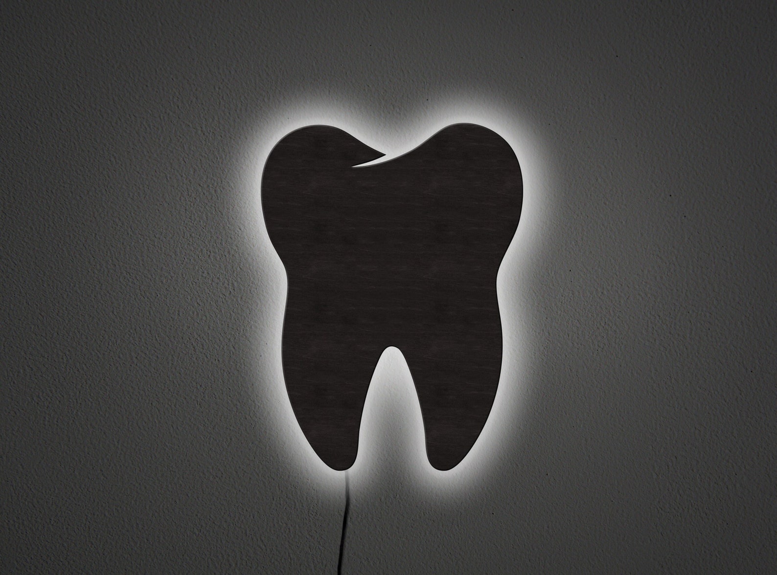 Tooth Light Sign Tooth Led Sign Tooth Wood Sign Tooth Wall - Etsy