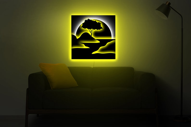 Moon Neon Sign Moon Wall Light Moon Led Light Led Wall Art - Etsy