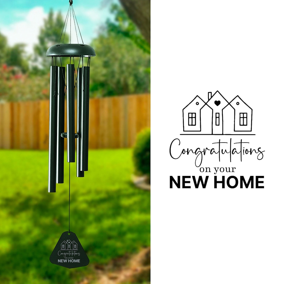 Housewarming Windchime, Congratulations on Your New Home, Wind Chimes ...
