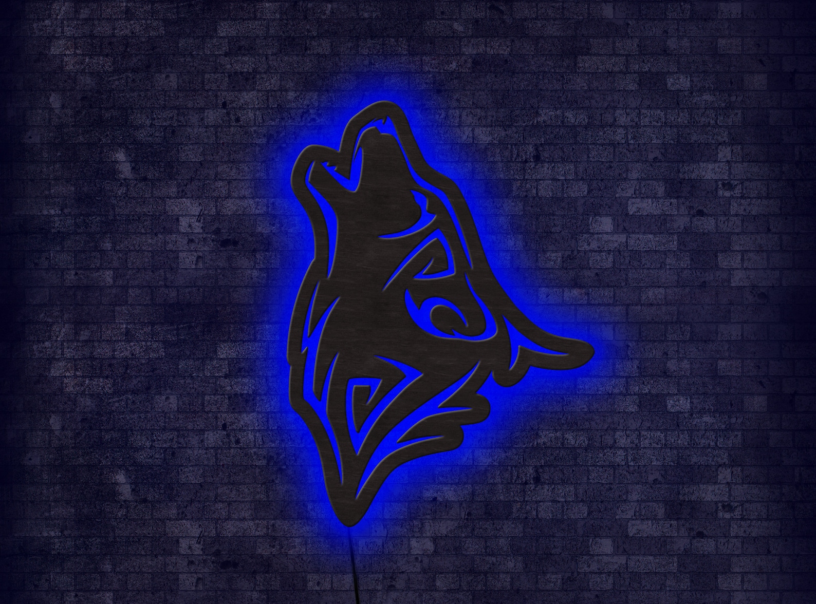 Wolf Light up Sign Wolf Led Sign Wolf Wooden Wall Art Wolf | Etsy