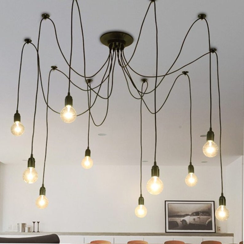 Spider Light Spider Light Fixture Spider Chandelier Modern - Etsy