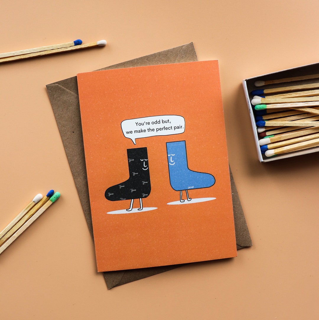 We Make A Great Pair Valentines Card - Etsy