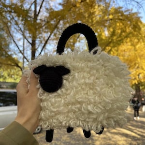 Crochet Pattern, Sheep Crochet Handbag, Crochet Bag, Crochet Purse ...
