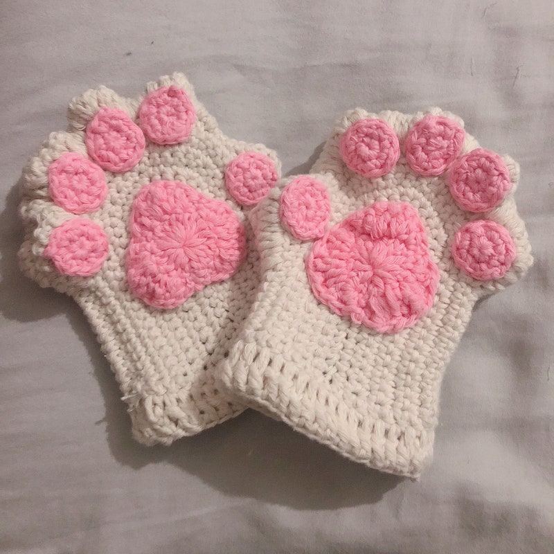 Kitty Paw Glove Pattern - Etsy