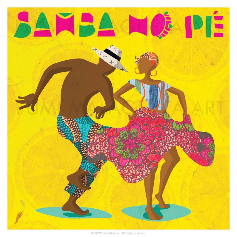 Samba No Pé Print - Etsy