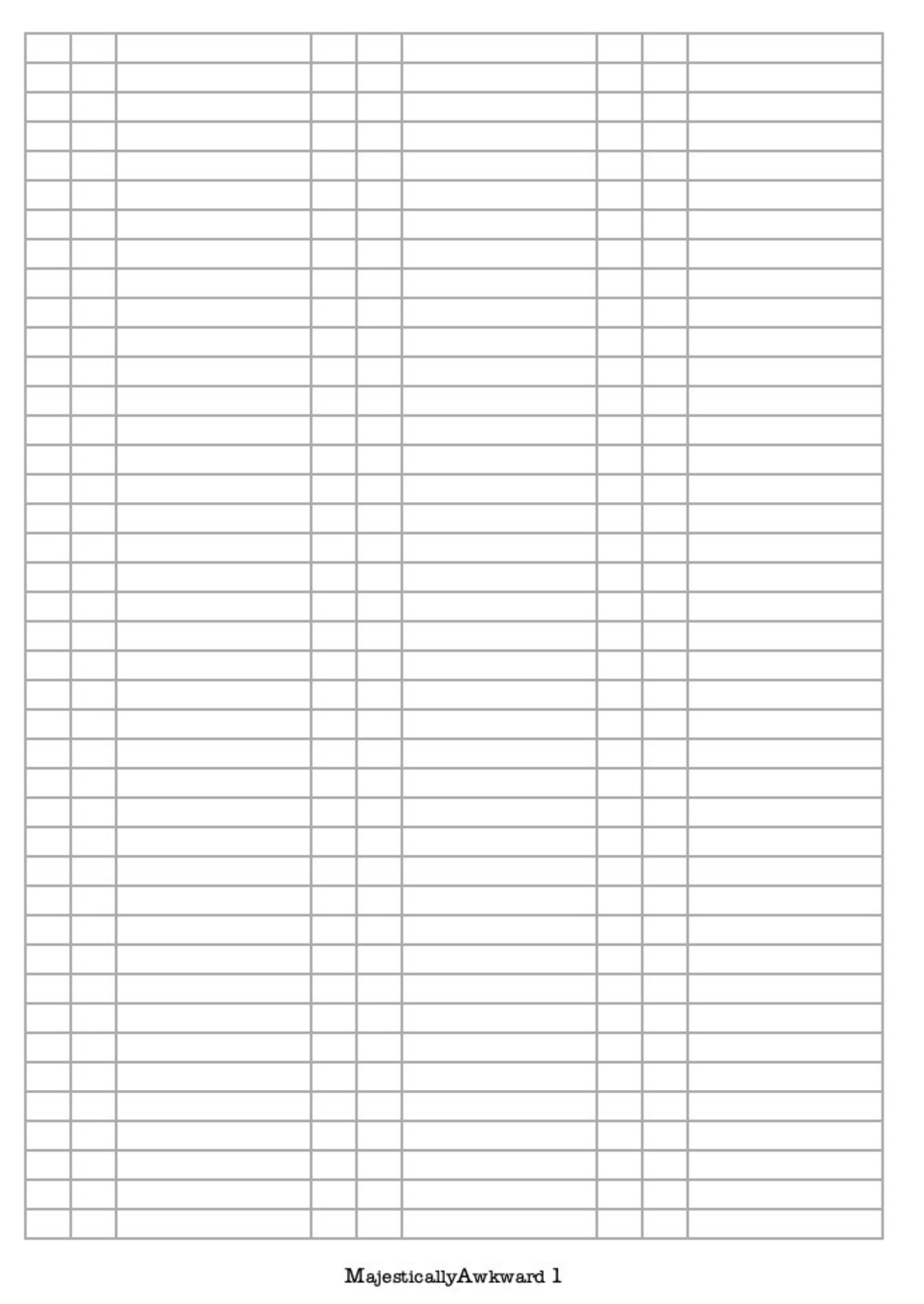 Printable Blank Pattern Worksheet for Knitting or Crochet - Etsy