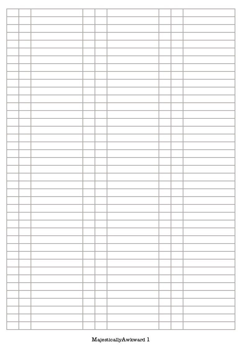 Printable Blank Pattern Worksheet for Knitting or Crochet - Etsy Canada