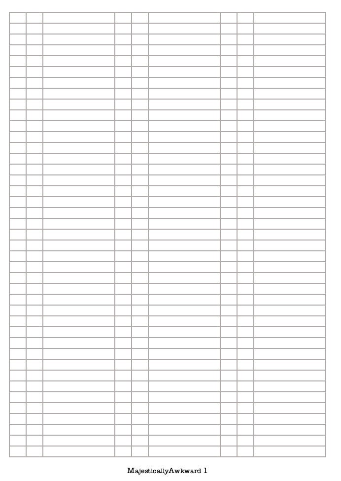 Printable Blank Pattern Worksheet for Knitting or Crochet - Etsy Canada
