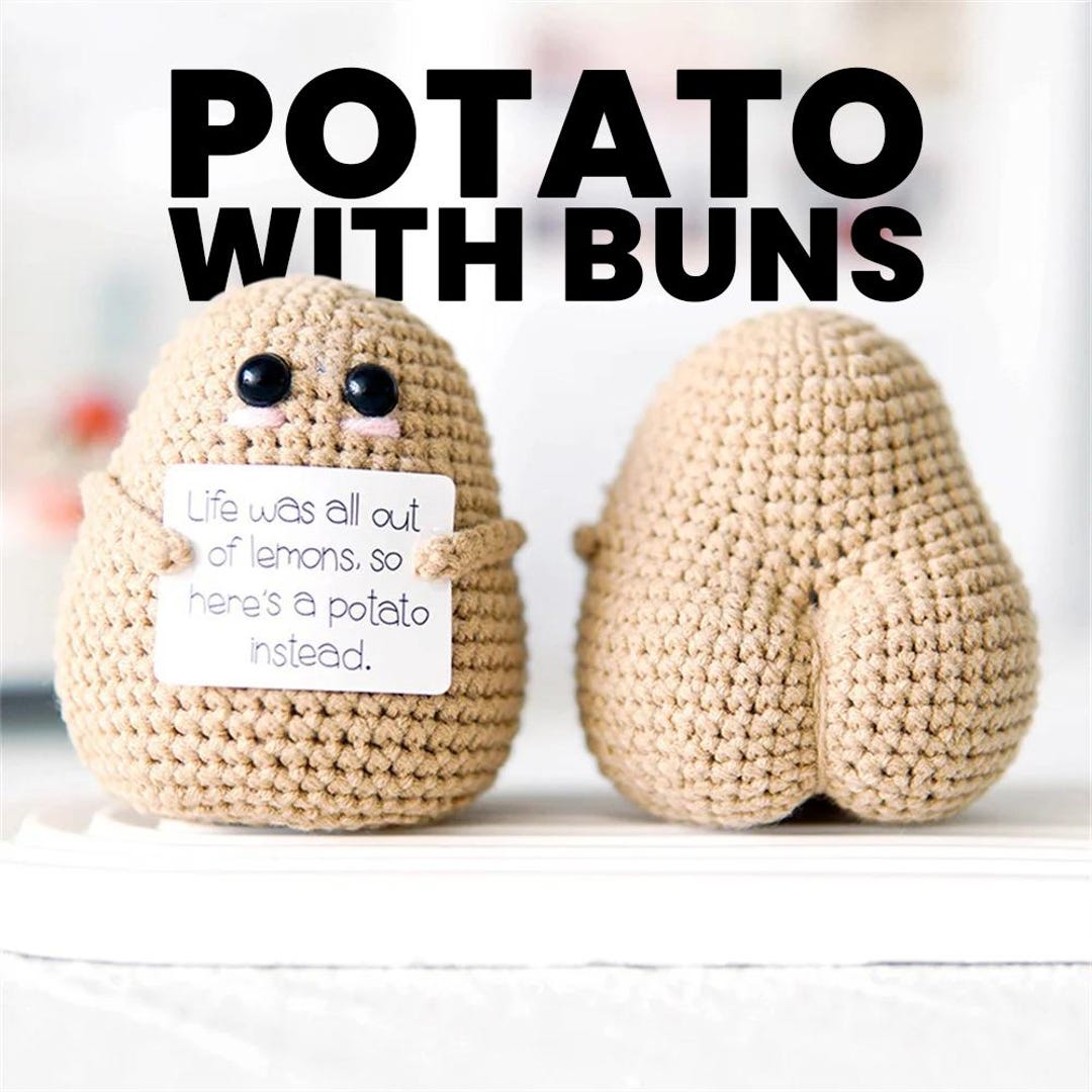 Potato With Buns Handmade Positively Crochet Potatoe Crochet Potatoe ...