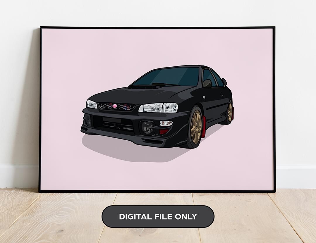 DIGITAL Custom Car Illustrations | Car Portrait | Personalised Gift ...