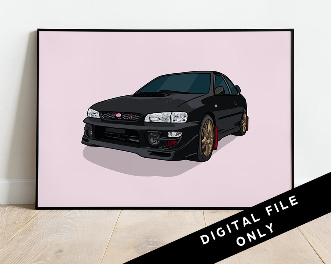 DIGITAL Custom Car Illustrations Car Portrait Personalised - Etsy
