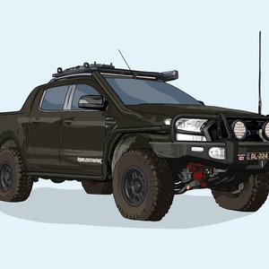 DIGITAL Custom Car Illustrations | Car Portrait | Personalised Gift ...