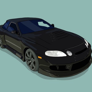 DIGITAL Custom Car Illustrations | Car Portrait | Personalised Gift ...