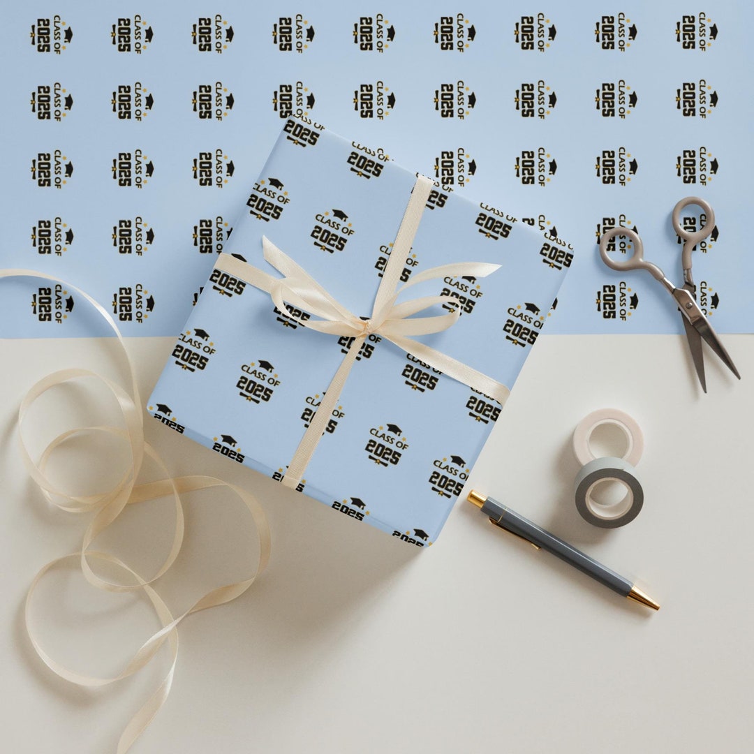 Senior Class 2025 Wrapping Paper Sheets, Graduation 2025 Gift ...