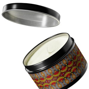 African Print Scented Soy Candle, Hand Poured in Tin Container, Gift ...