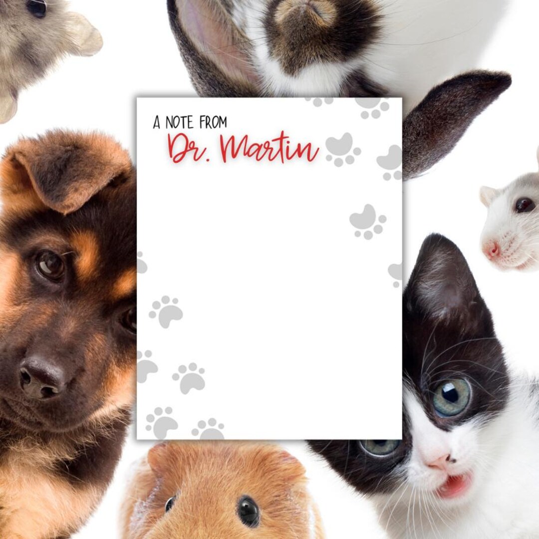 Veterinarian, Vet Med Personalized Notepad - Etsy