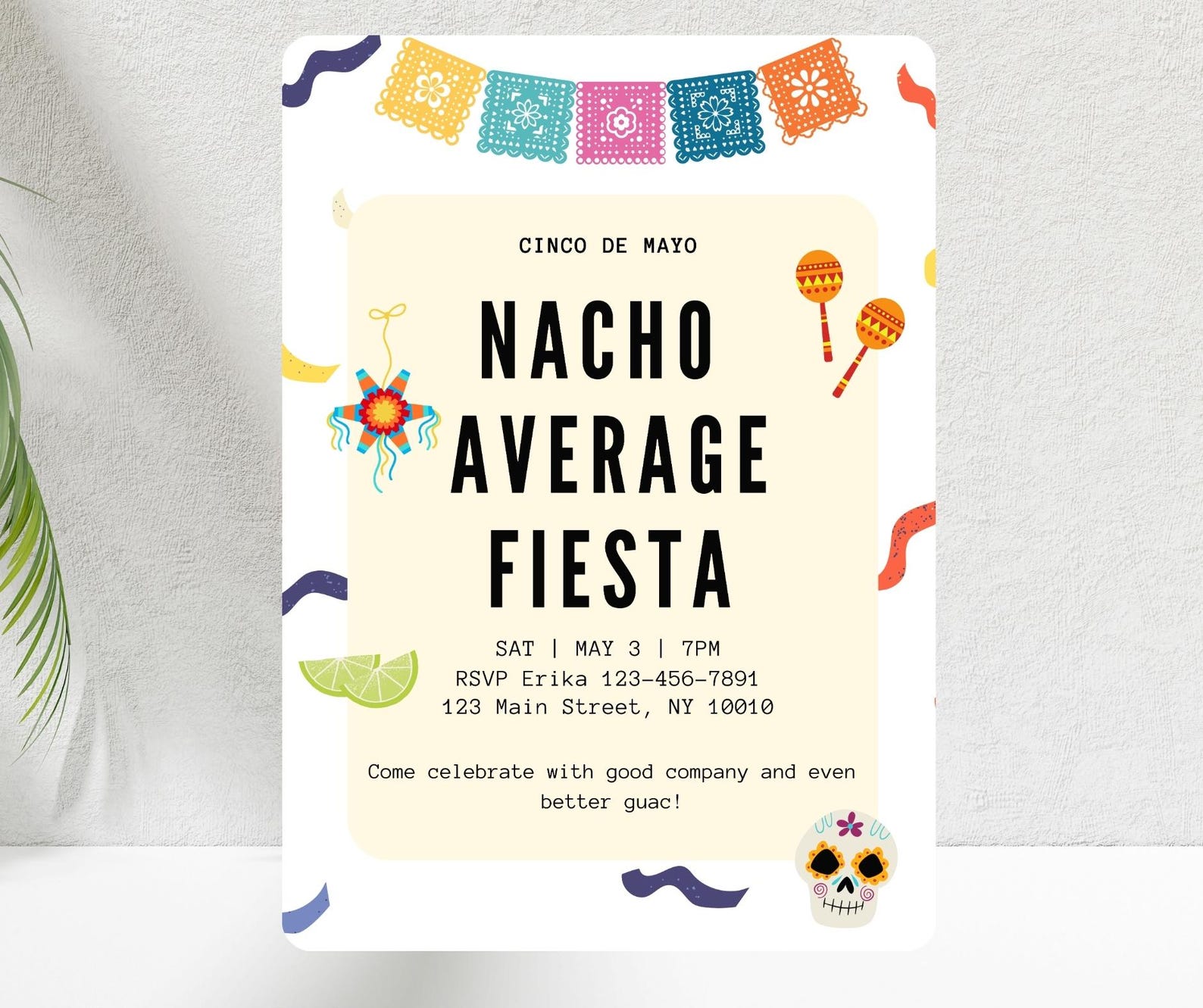 Nacho Average Fiesta | Cinco De Mayo Party Invitation | Family Friendly ...