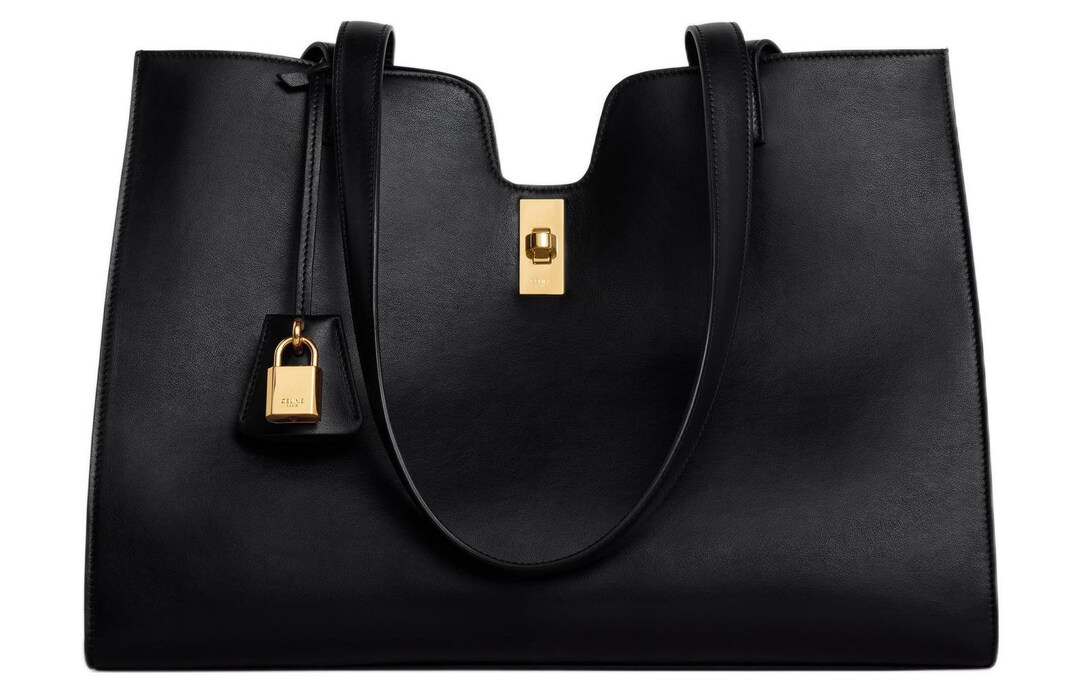 CELINE Cabas 16 Spin Lock With Solid Color Smooth Cow Leather - Etsy