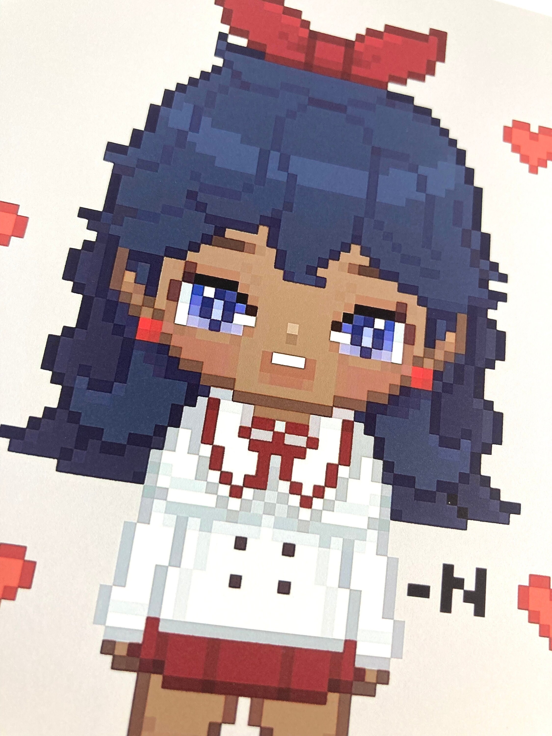 Pixel Art Characters - Anime Chibi - Art Prints - Original Art - FREE ...