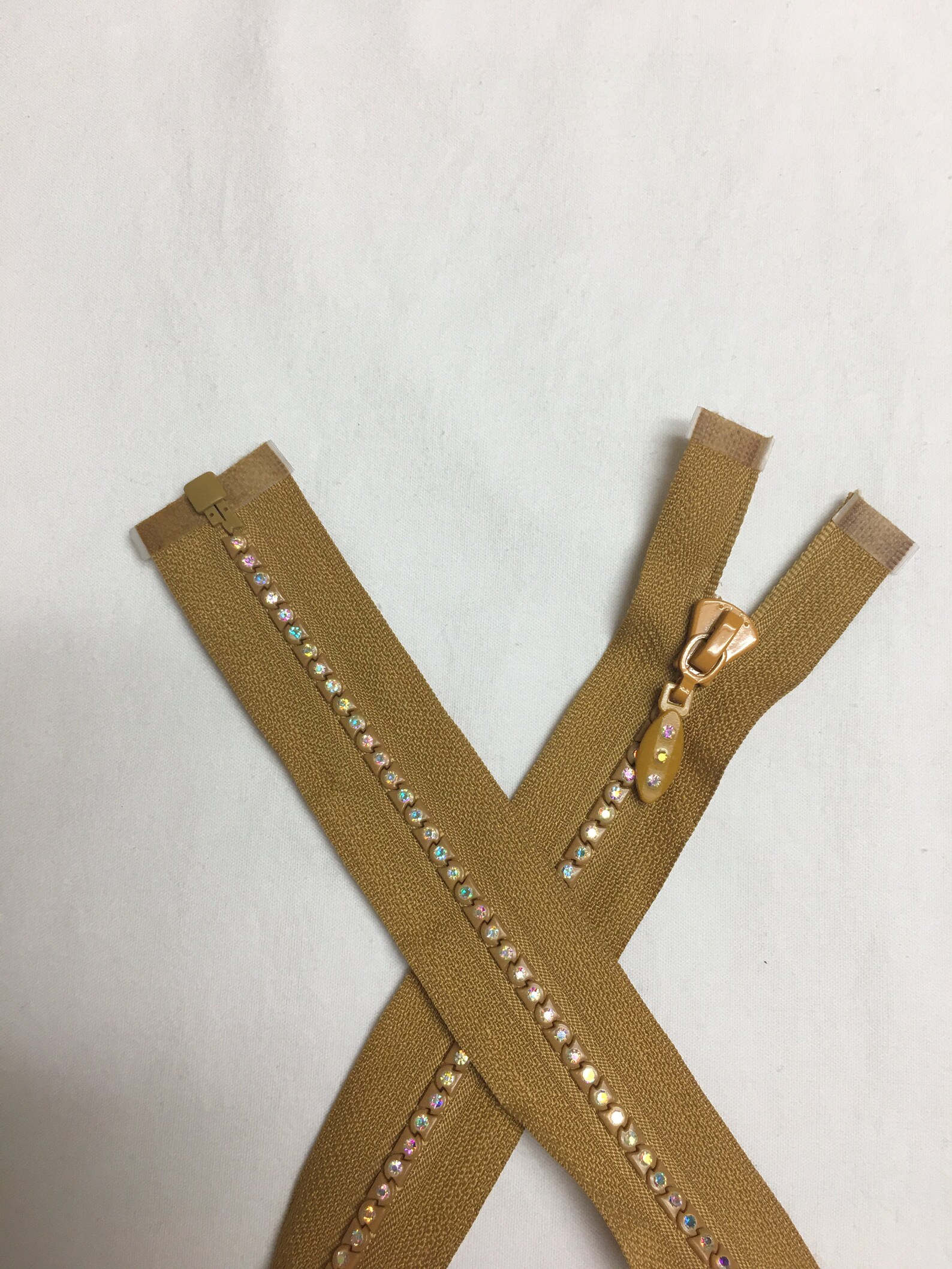 1-5 Pcs 60cm Crystal Swarovski Rhinestone Zippers Antique Gold - Etsy