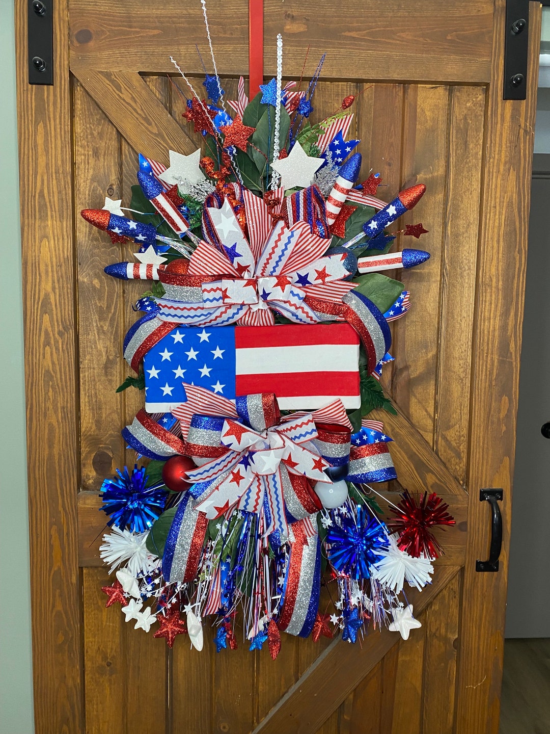 USA Wreath Swag - Etsy