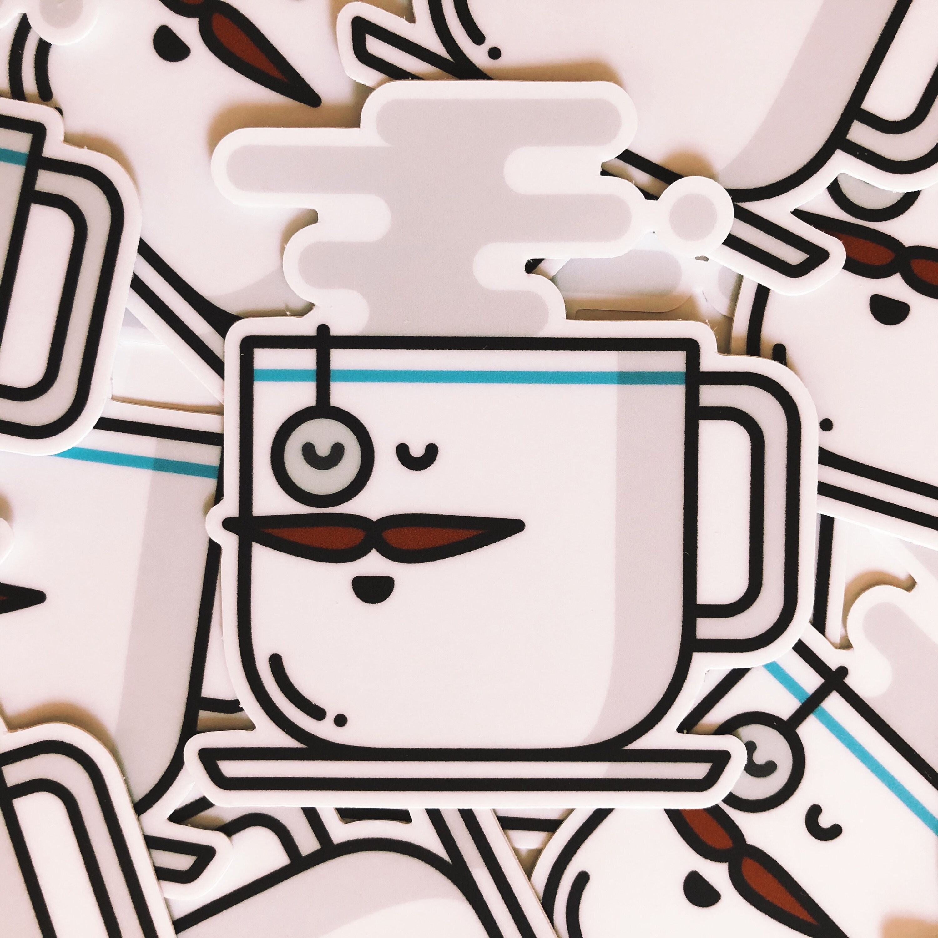 Tea Sticker - Etsy