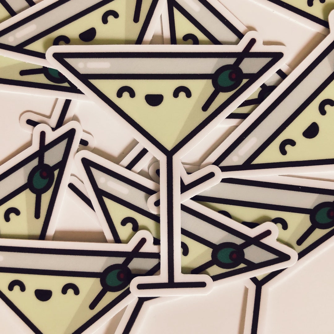 Martini Sticker - Etsy