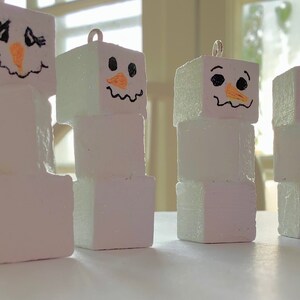 Little Block Snowman - Etsy