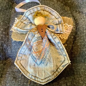 Denim Pocket Angel - Etsy