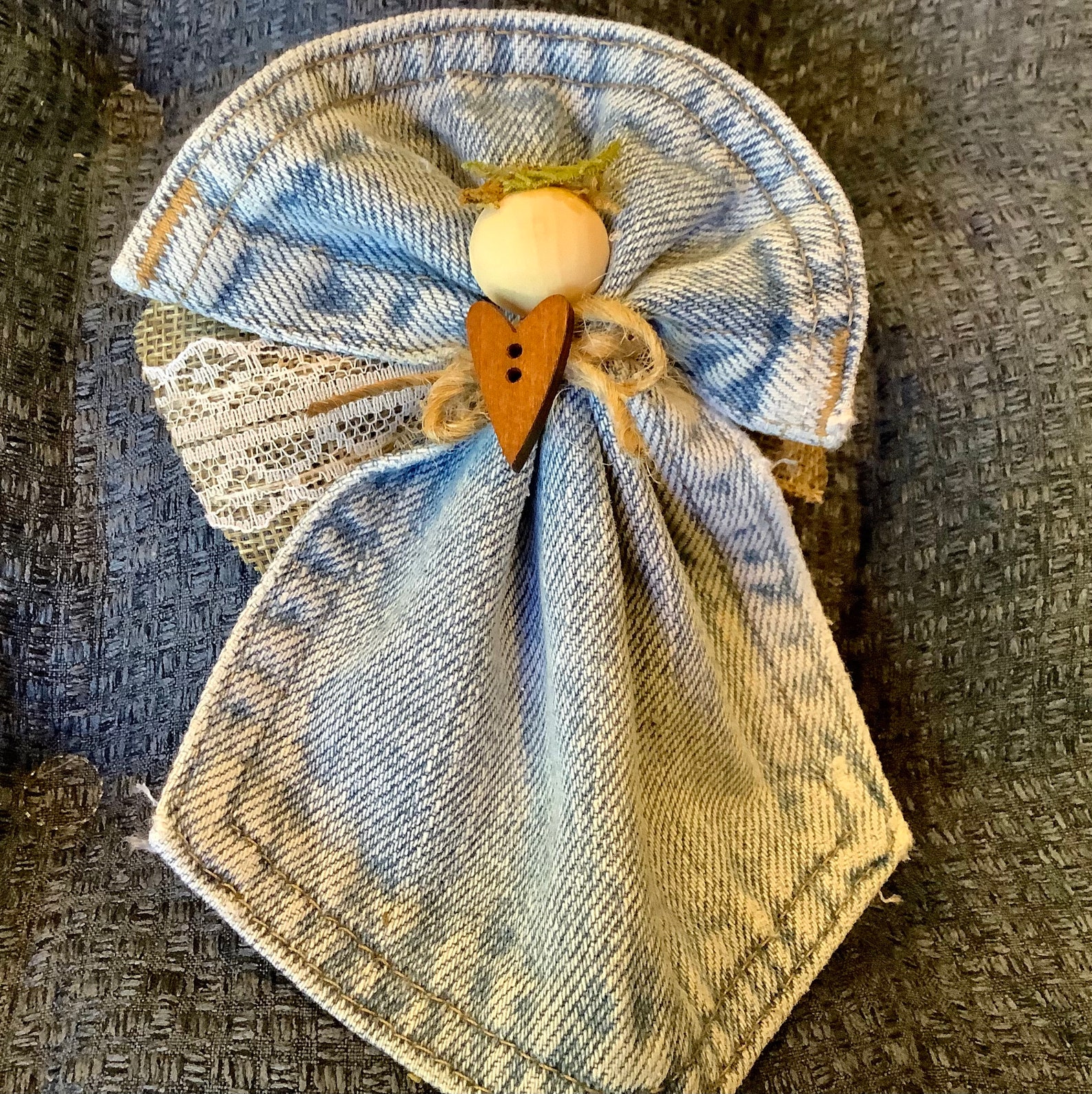 Denim Pocket Angel - Etsy