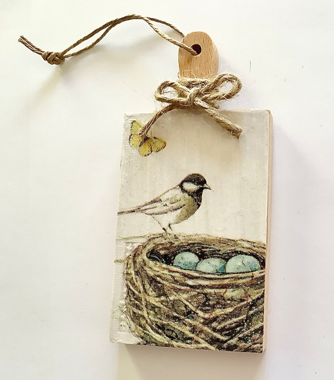 Bird Nest Wood Mini Cutting Board Ornament - Etsy