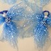Blue Deco Mesh Angel Ornament - Etsy