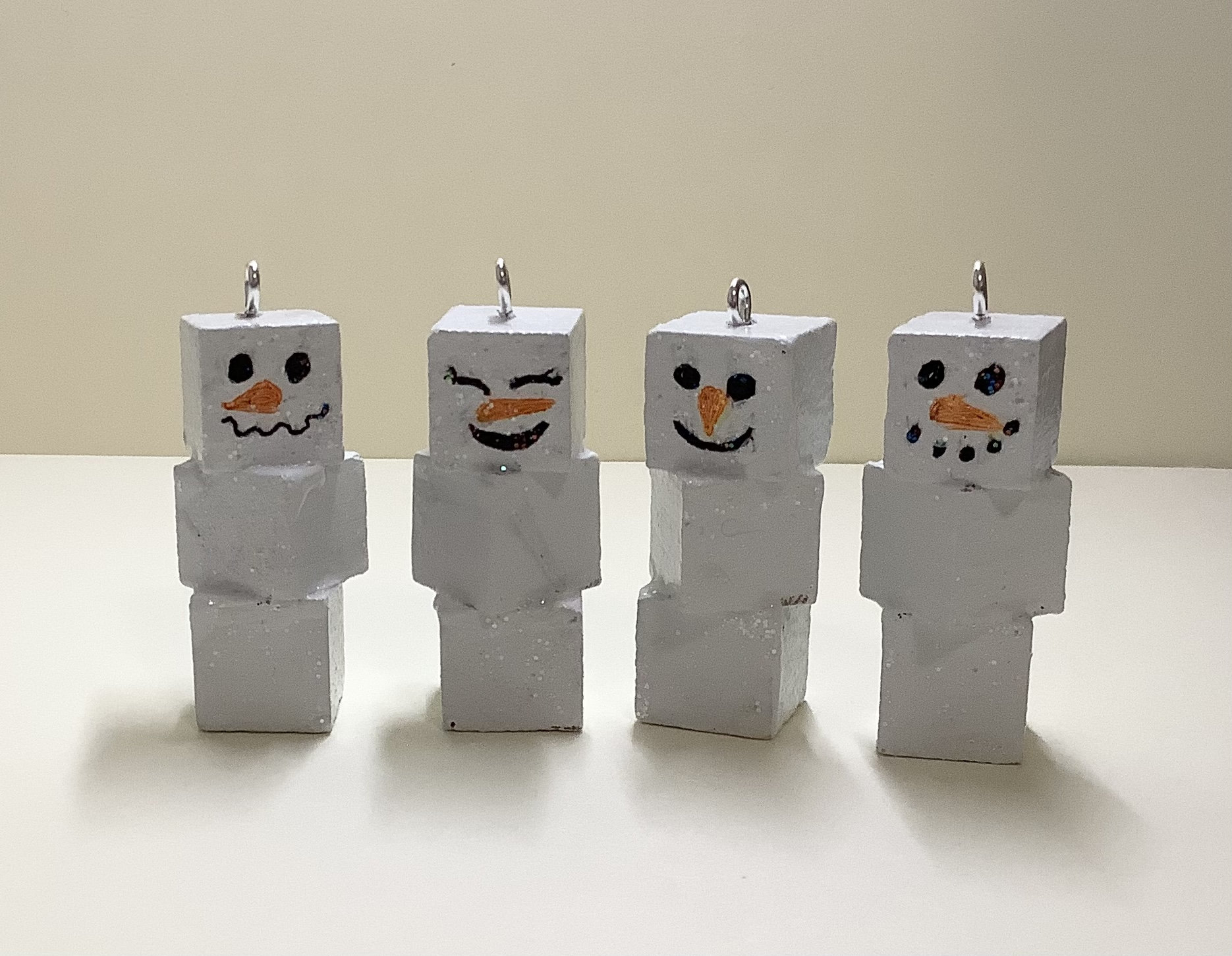 Little Block Snowman - Etsy