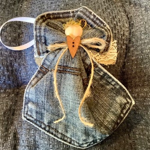 Denim Pocket Angel - Etsy